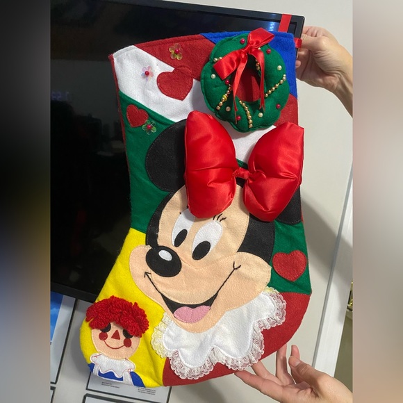 Disney | Holiday | Vintage Minnie Mouse Christmas Stocking 9s | Poshmark